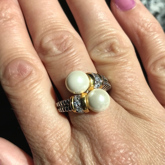 Jewelry | Plated Sivel Pearl Ring | Poshmark